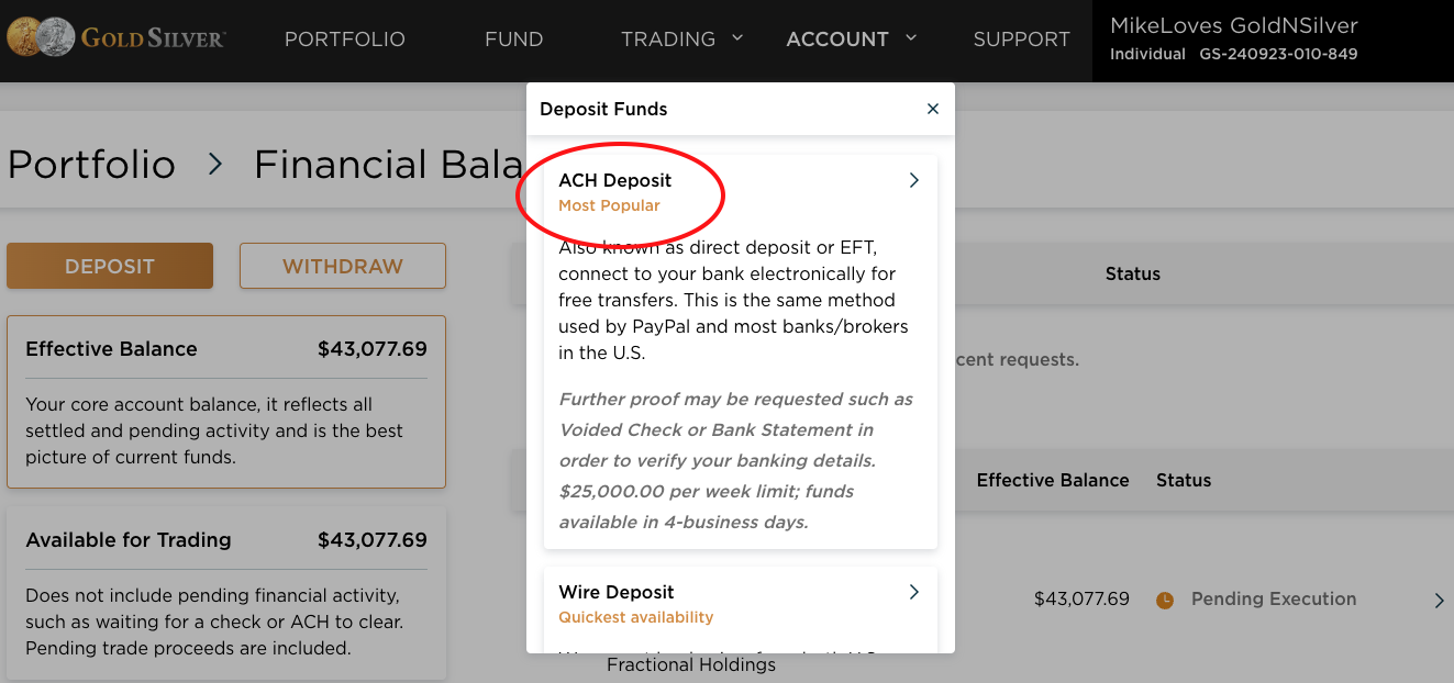More Ways to Fund Your Account – GoldSilver.com Customer Support
